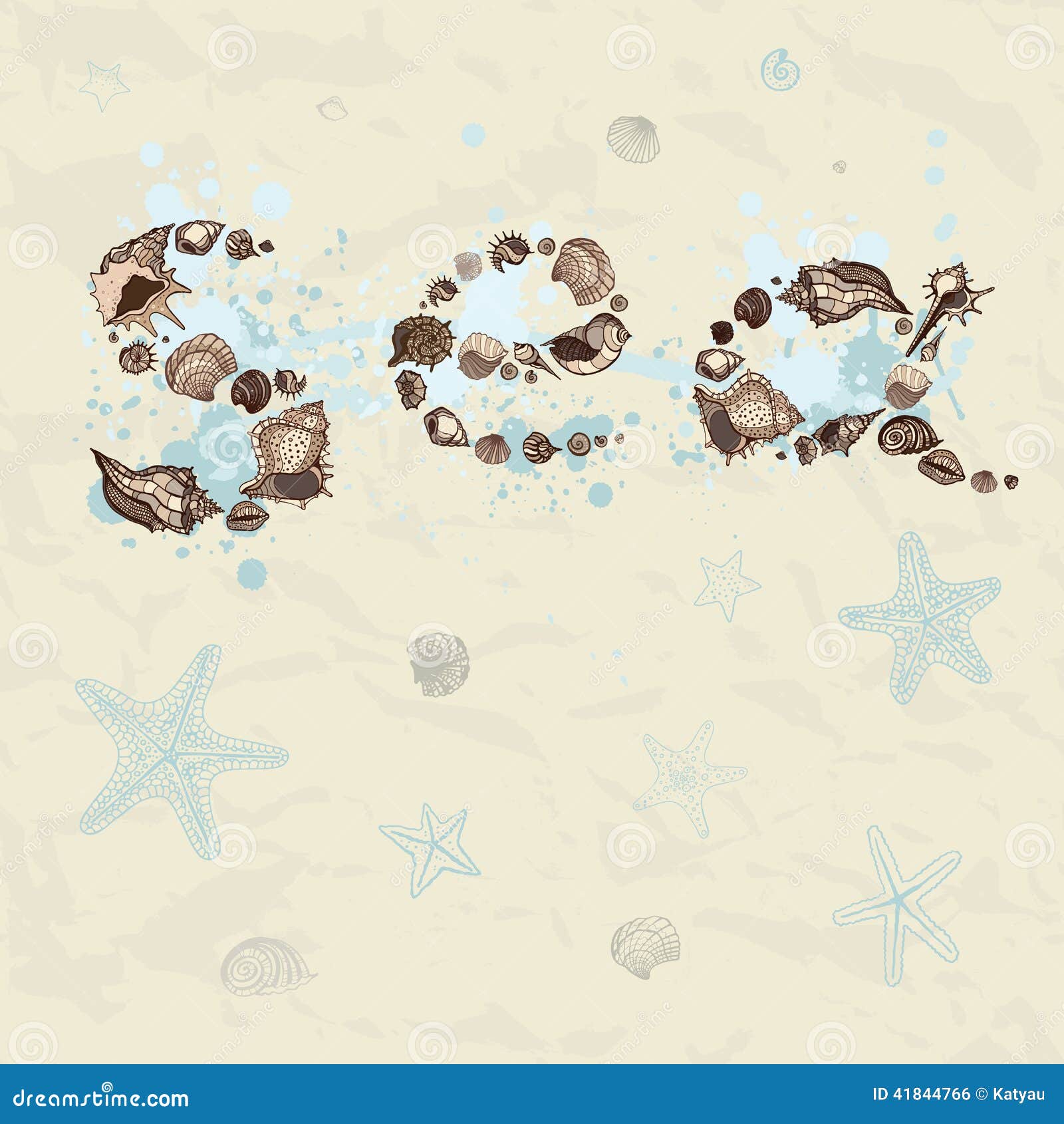 Sea background. stock vector. Illustration of exotic - 41844766