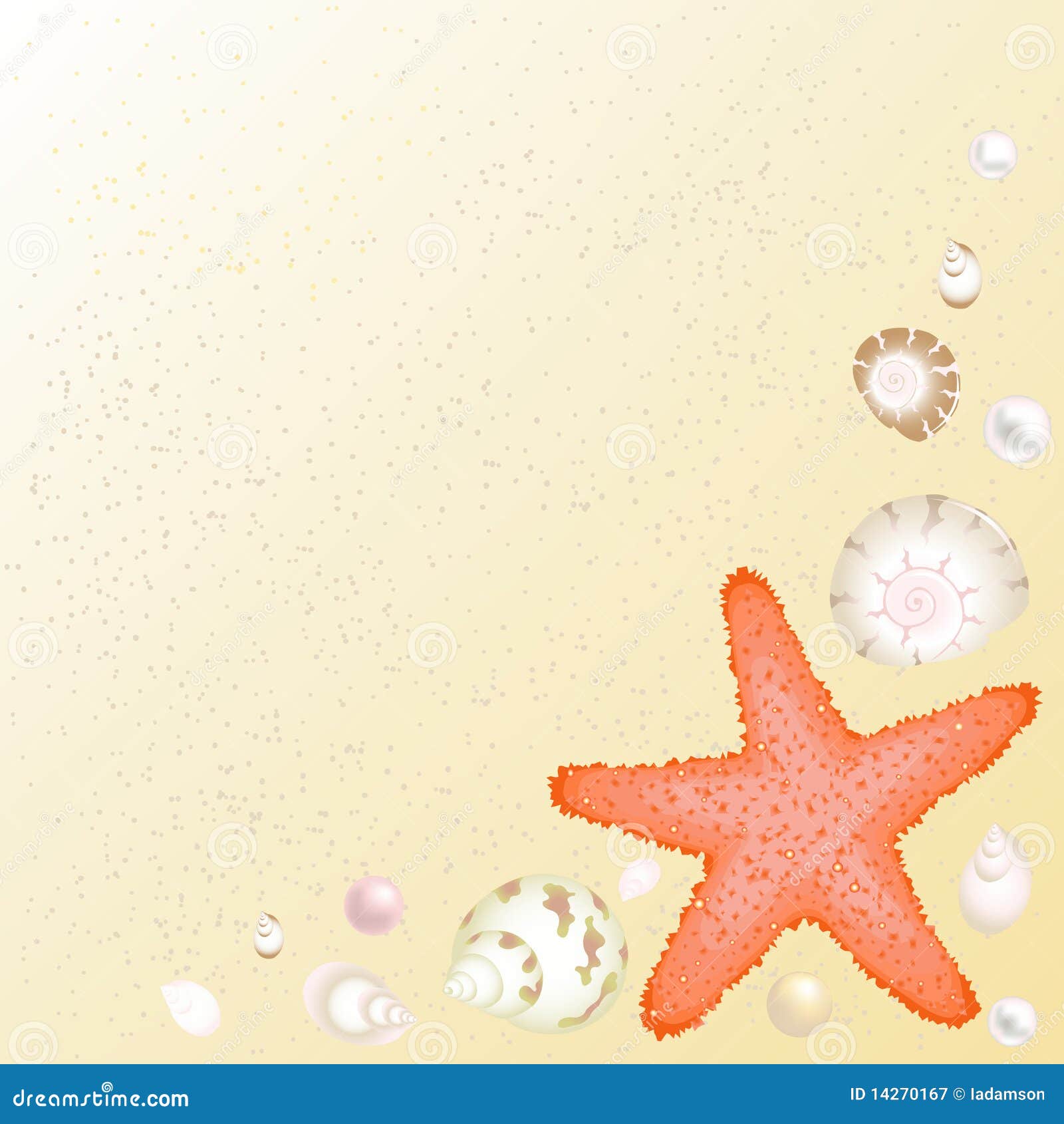 Sea Background. Vector stock vector. Illustration of cocklefish - 14270167