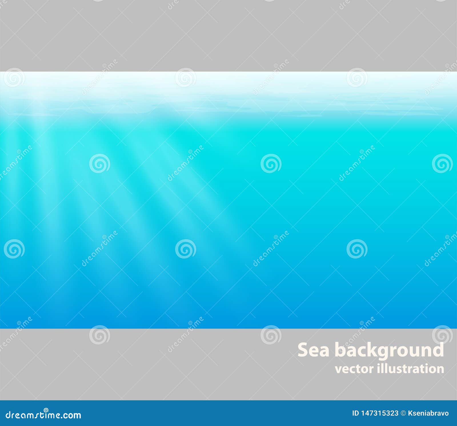 Sea Background, Vector Illustration Stock Vector - Illustration of ...