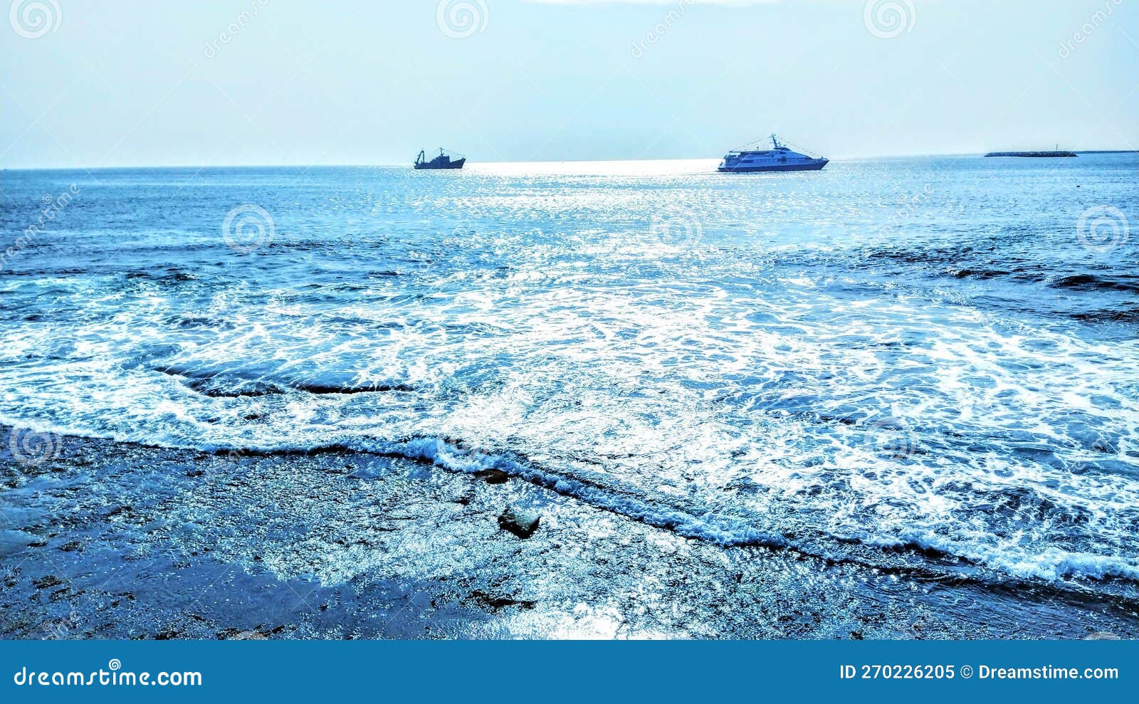 Sea Baech stock image. Image of winter, arctic, coast - 270226205