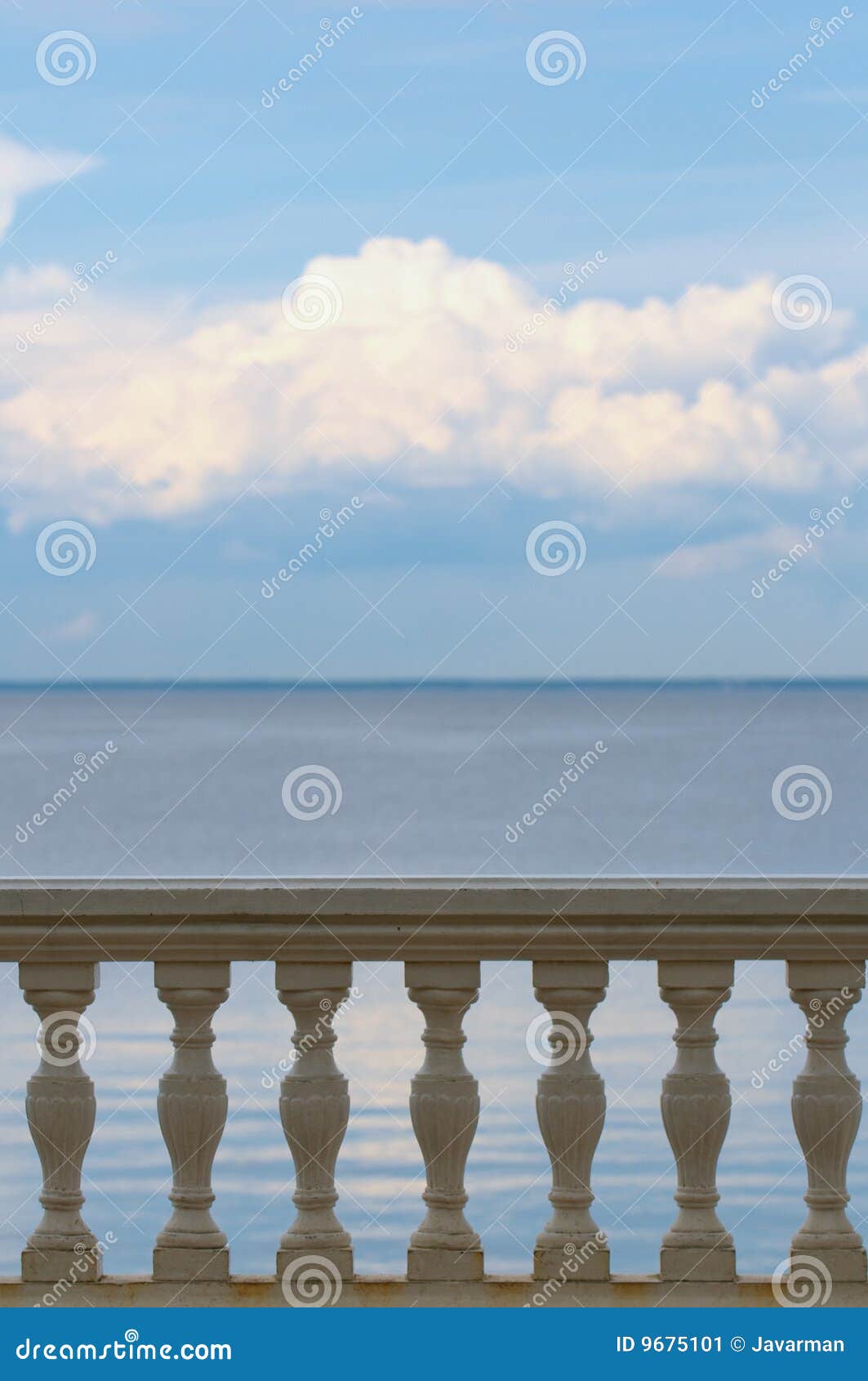 Sea balustrade stock image. Image of design, architecture - 9675101