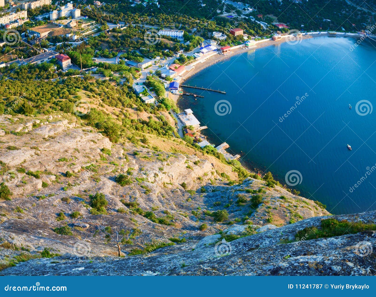 Sea bay stock image. Image of nature, cape, shore, green - 11241787
