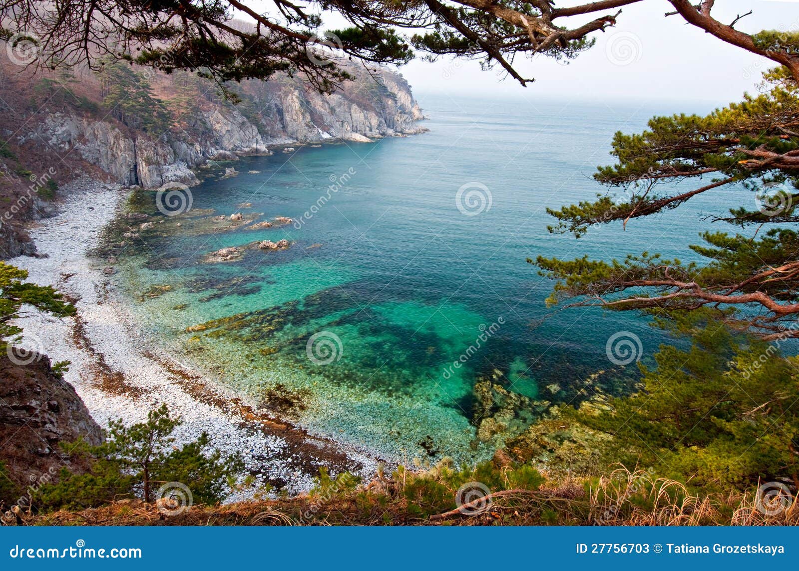 Sea bay, landscape, Russia stock image. Image of landscape - 27756703