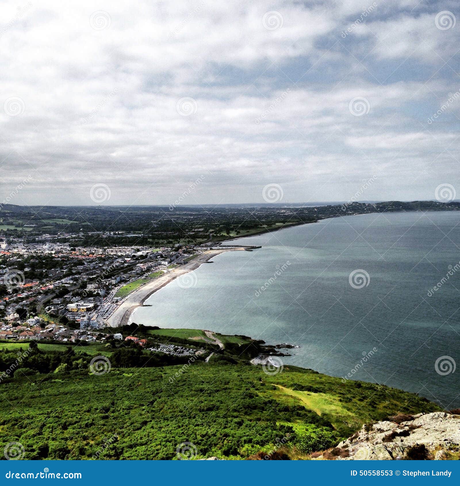 Sea and beach in Dublin stock image. Image of dublin - 50558553
