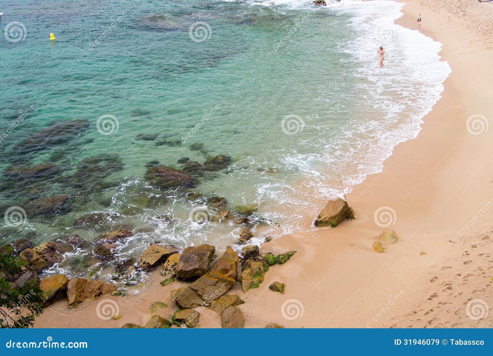 Sea beach in Spain stock image. Image of color, landscape - 31946079