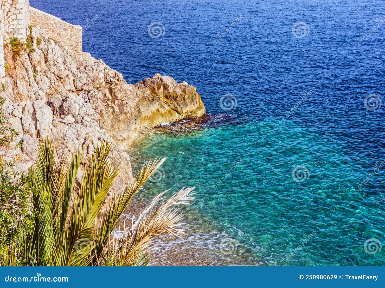 Sea Beach, Summer Natural Landscape, Monaco Stock Image - Image of ...