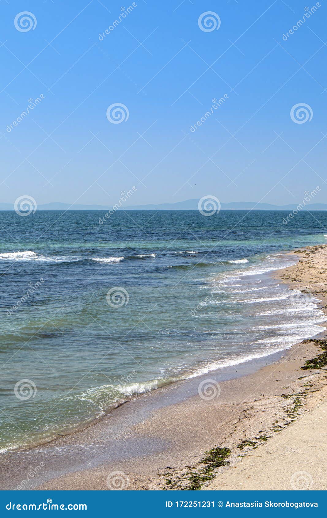 Sea Beach. View on Sea Shore Stock Image - Image of wave, sunshine ...