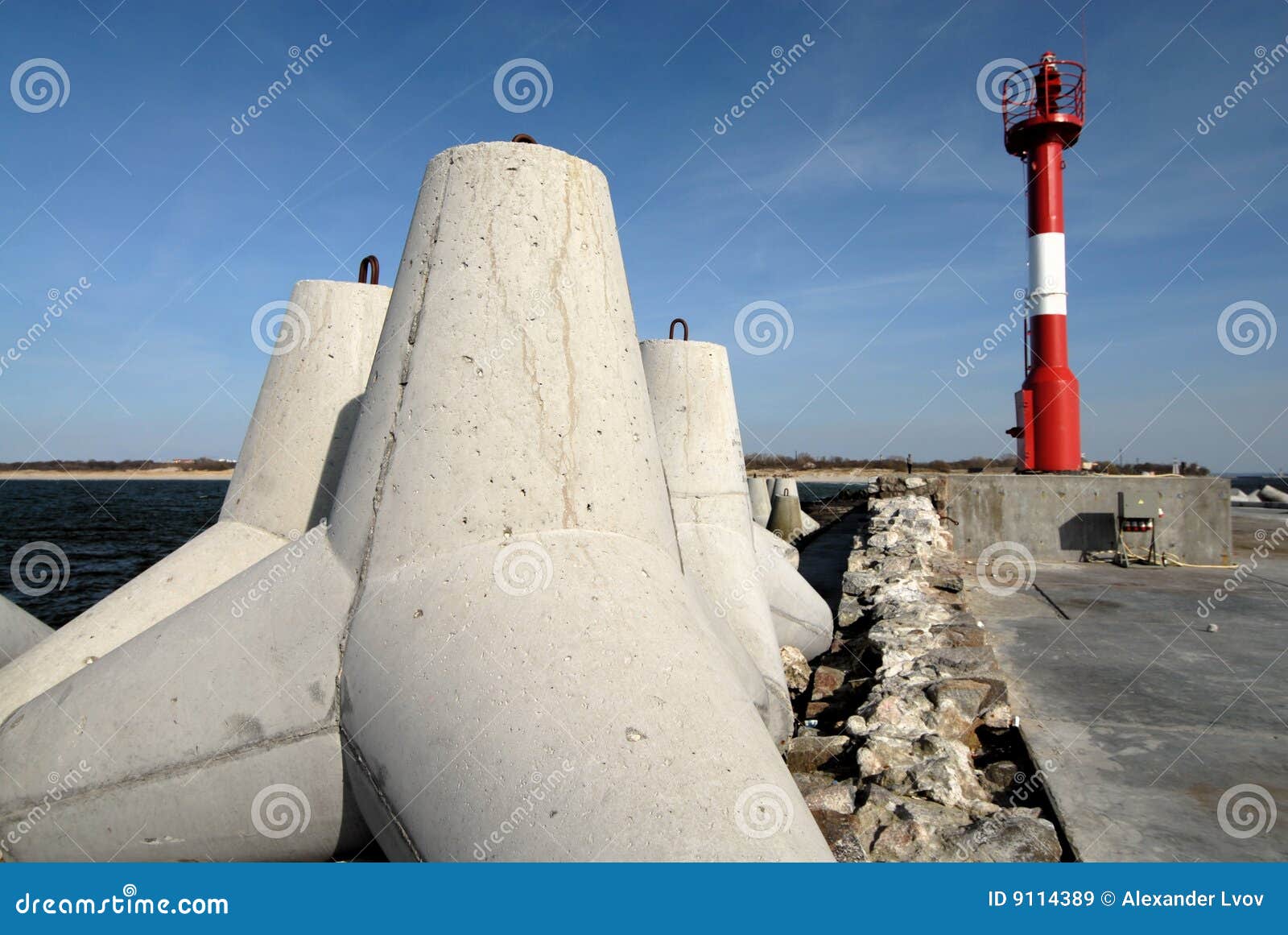 Sea beacon stock image. Image of navigation, hope, cloudy - 9114389