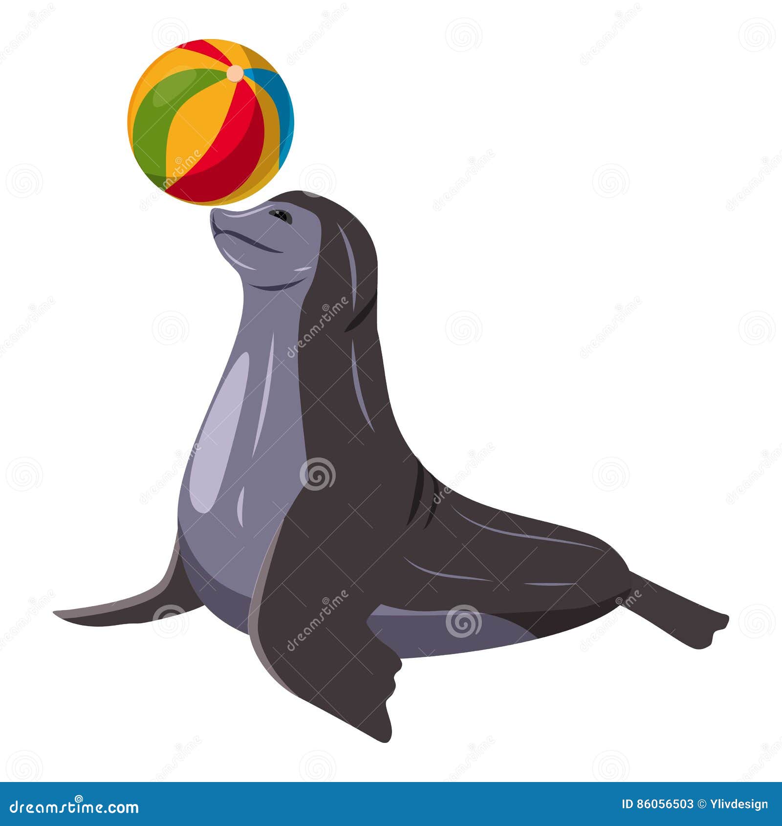 Sea Bear Icon, Cartoon Style Stock Vector - Illustration of aqua, show ...