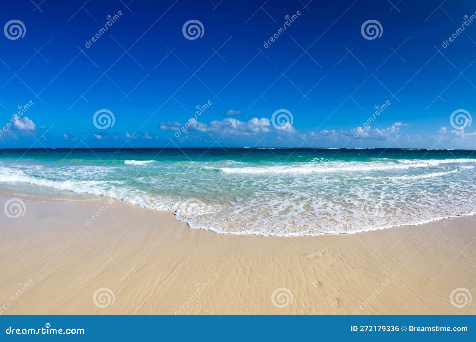 Beautiful Blue Caribbean Sea Beach Stock Photo - Image of azure, sand ...