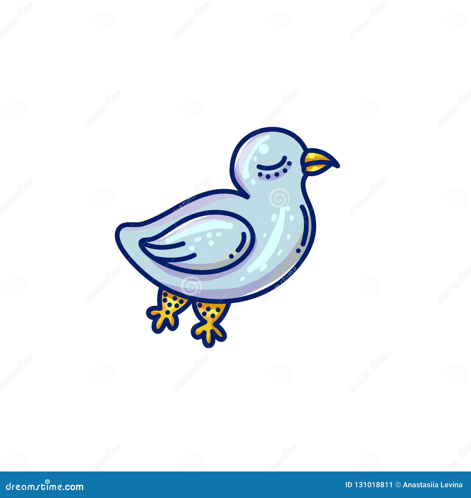 Sea bird illustration. stock vector. Illustration of item - 131018811