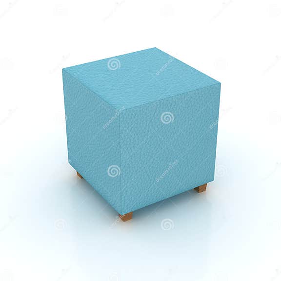 Sea blue cube seat stock illustration. Illustration of blue - 65480107