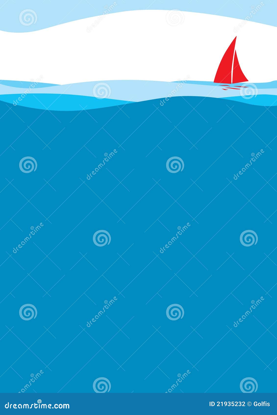 Sea blue template stock vector. Illustration of template - 21935232