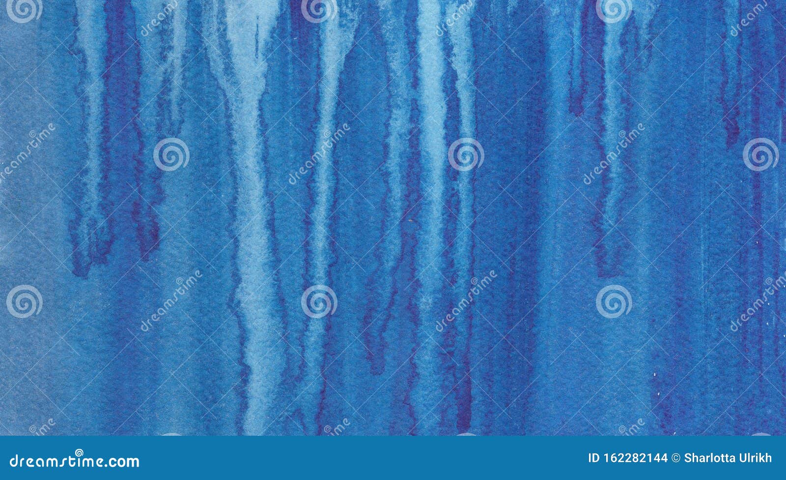 Sea Blue Watercolor Flow for Design Page. Stock Photo - Image of ...