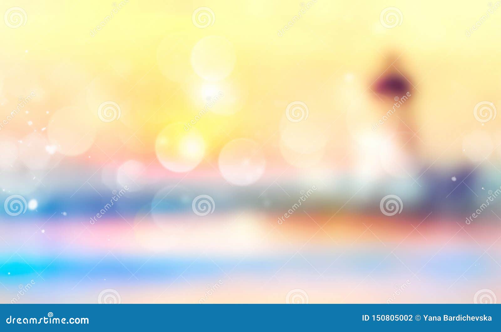 Sea Blurred Colorful View,sunset Defocused Background Stock ...