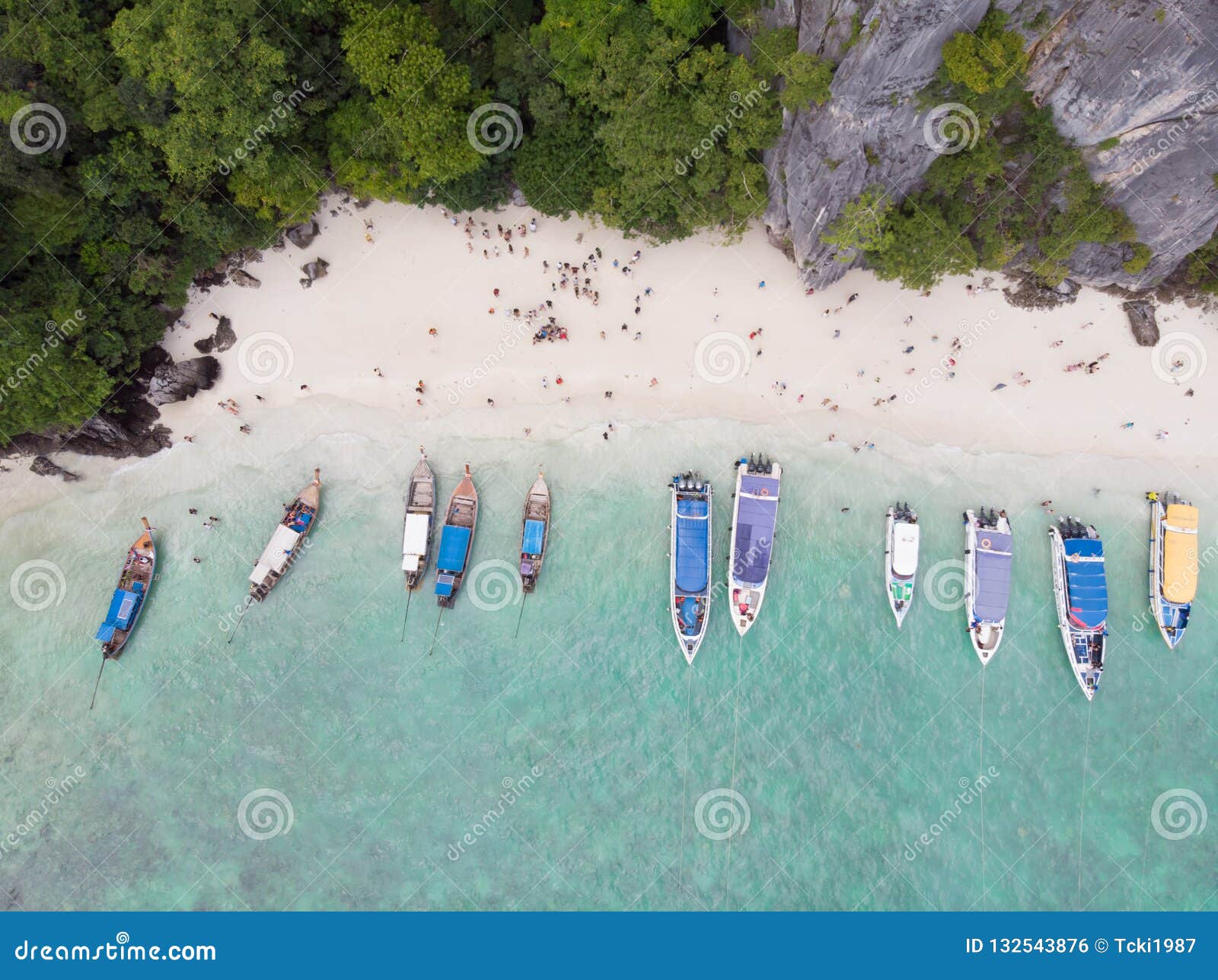 Beautiful Sea and Boat Beach Coast Aerial View Editorial Photo - Image ...