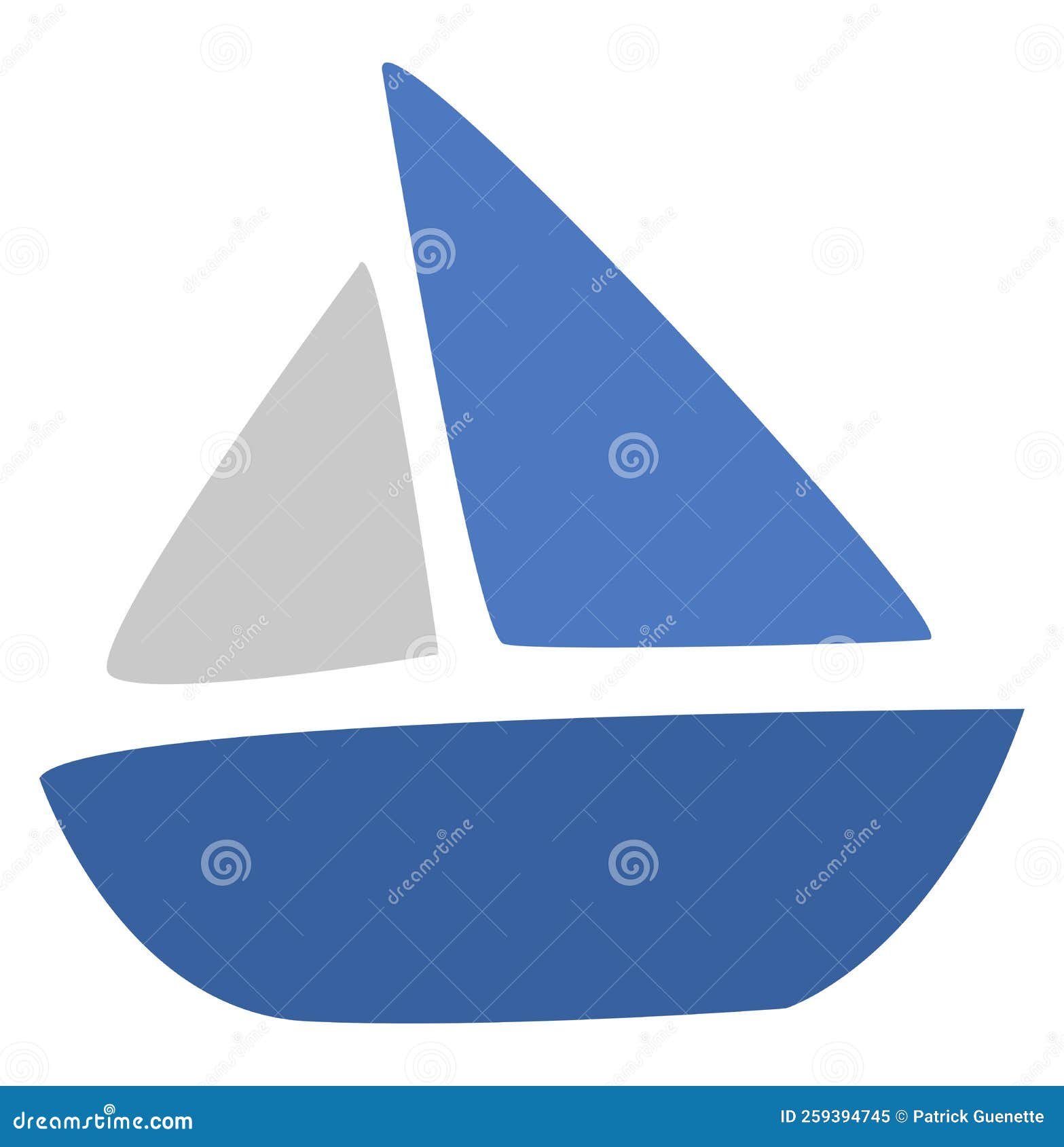 Sea boat, icon stock vector. Illustration of isolated - 259394745
