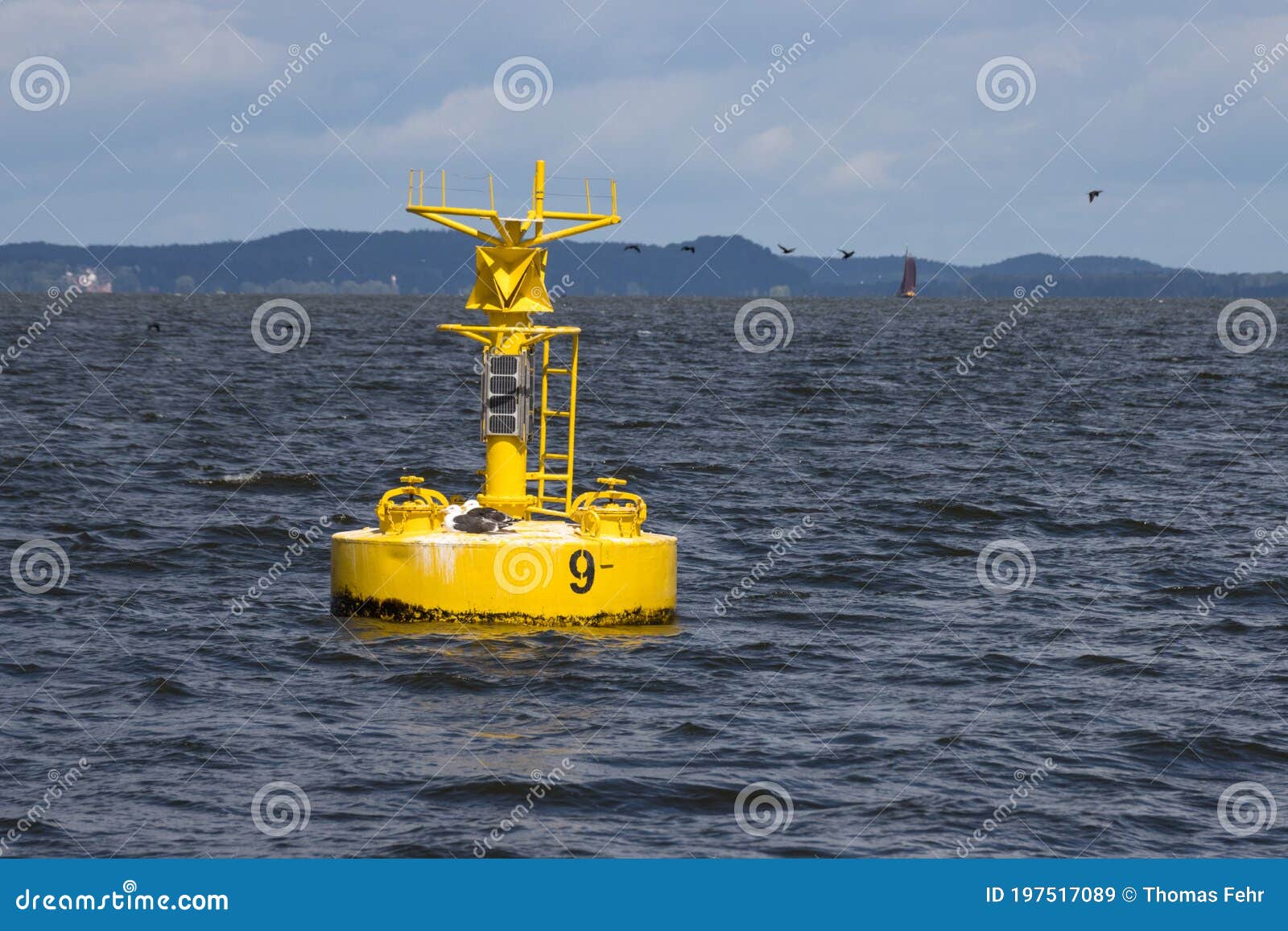 A sea buoy stock image. Image of sign, pointer, seafaring - 197517089