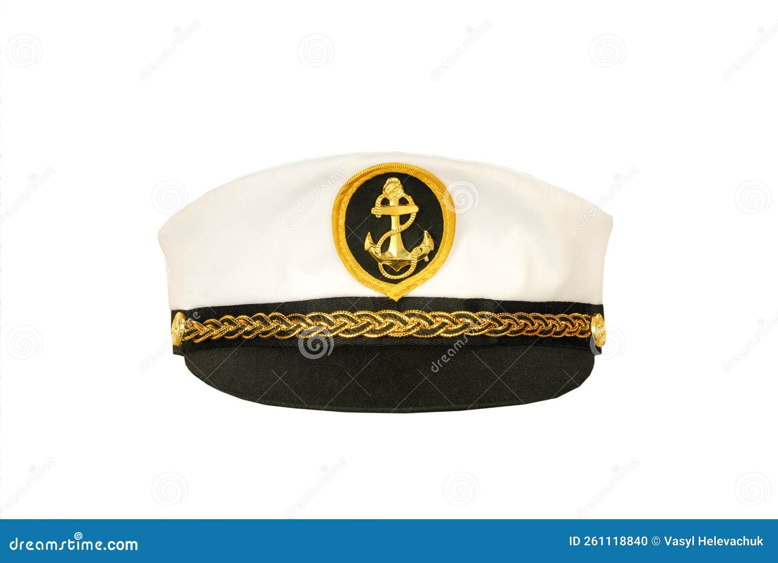Sea Cap Isolated on White Background Stock Photo - Image of successful ...