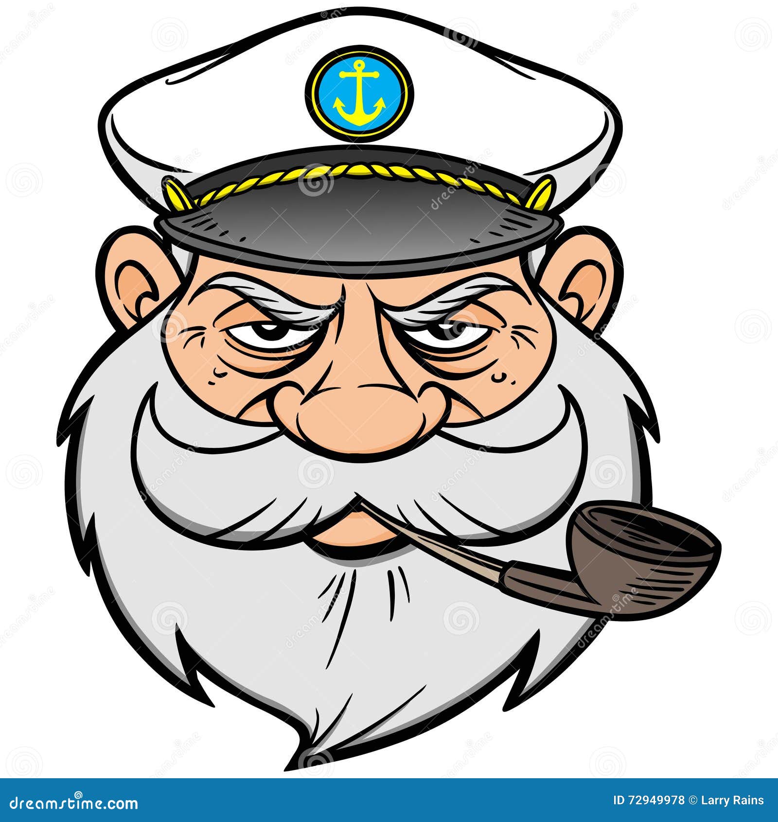 Sea Captain stock vector. Illustration of convoy, characters - 72949978