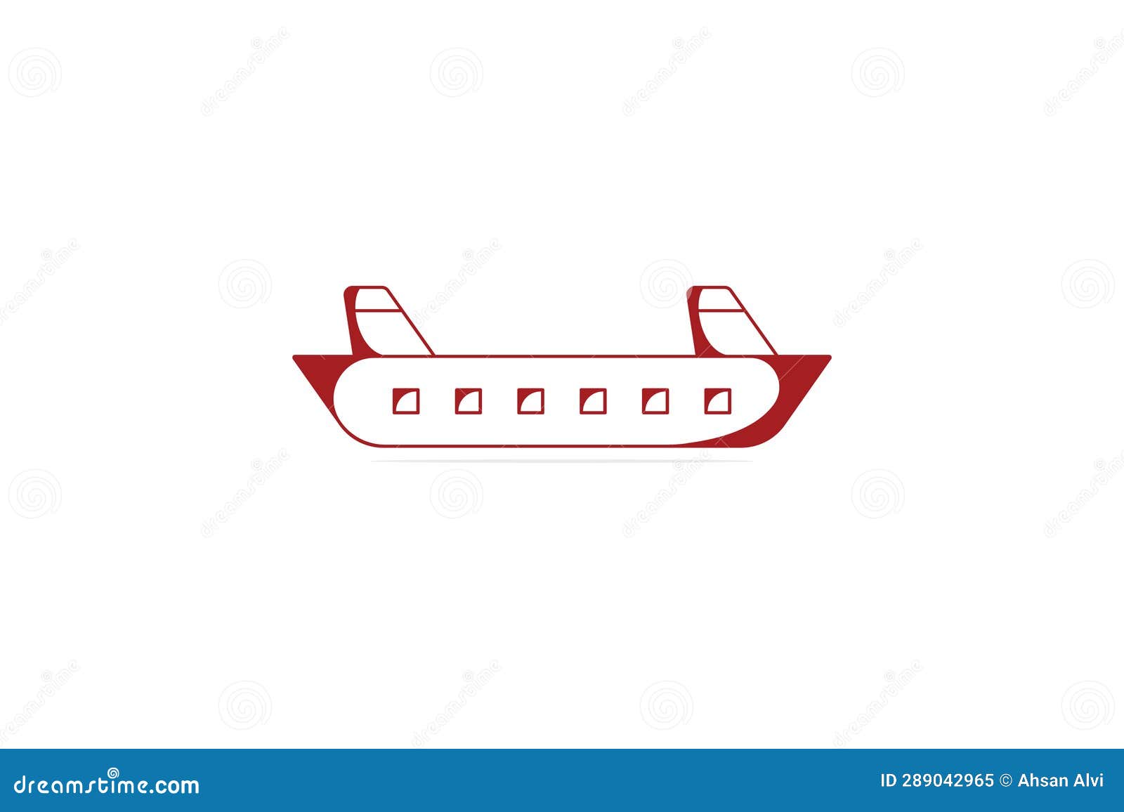 Sea Cargo Ship Logo Design Icon. Sea Transportation Object Icon Concept ...