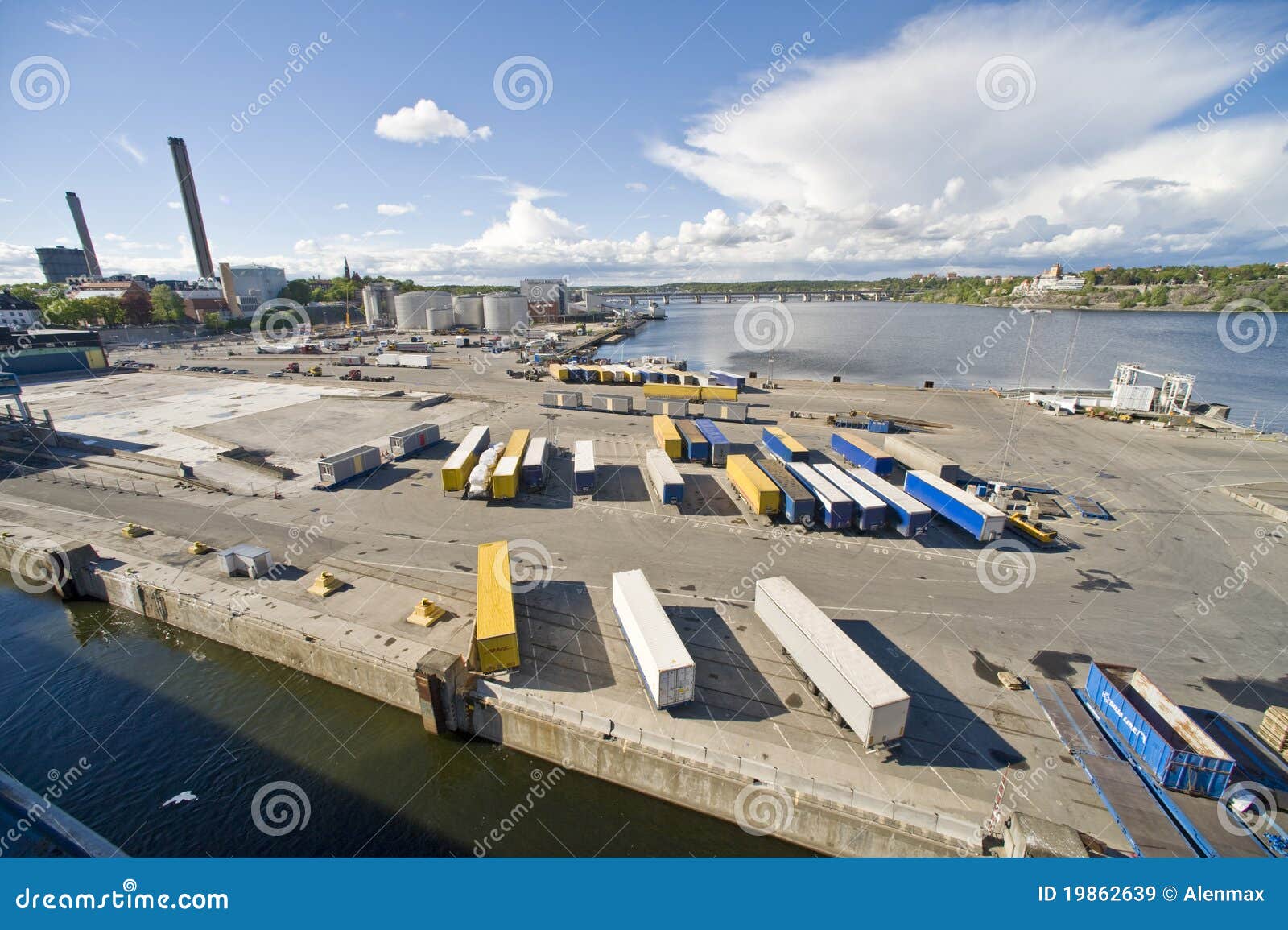 Sea cargo terminal stock image. Image of commerce, shipping - 19862639