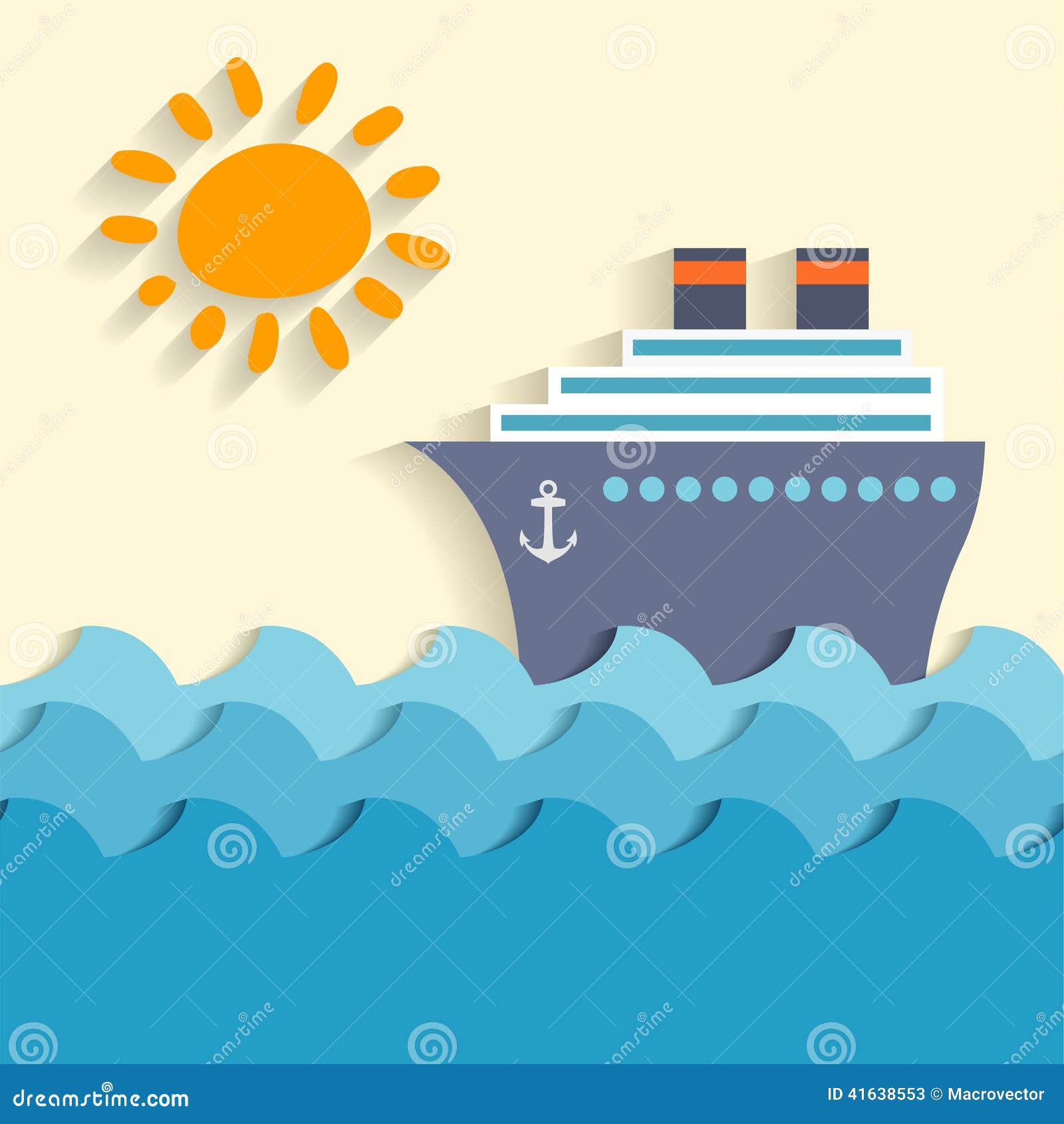 Sea cartoon poster stock vector. Illustration of climate - 41638553
