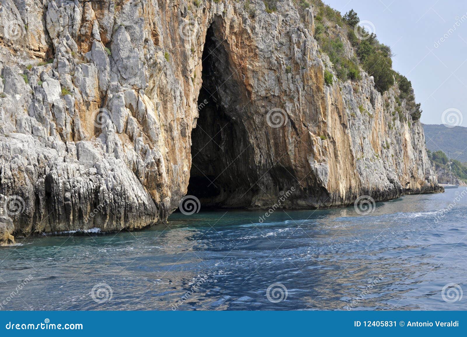 Sea Cavern stock image. Image of chalky, erosion, nature - 12405831