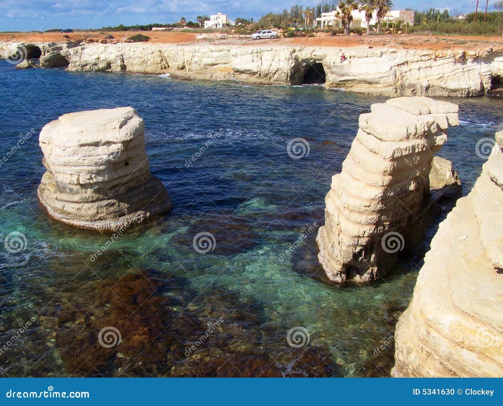 Sea Caves, Cyprus. stock photo. Image of erode, tourist - 5341630