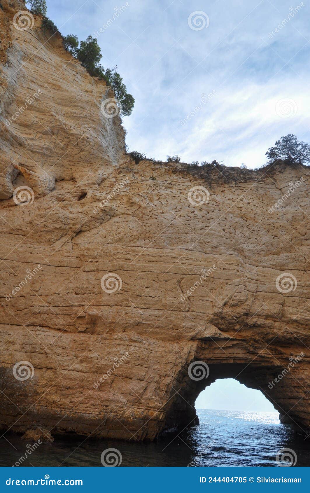 Sea caves in Vieste stock image. Image of landscape - 244404705