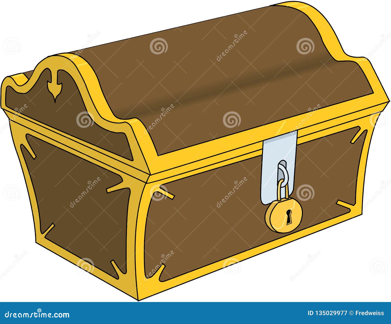 Sea Chest Vector Illustration Stock Vector - Illustration of marine ...