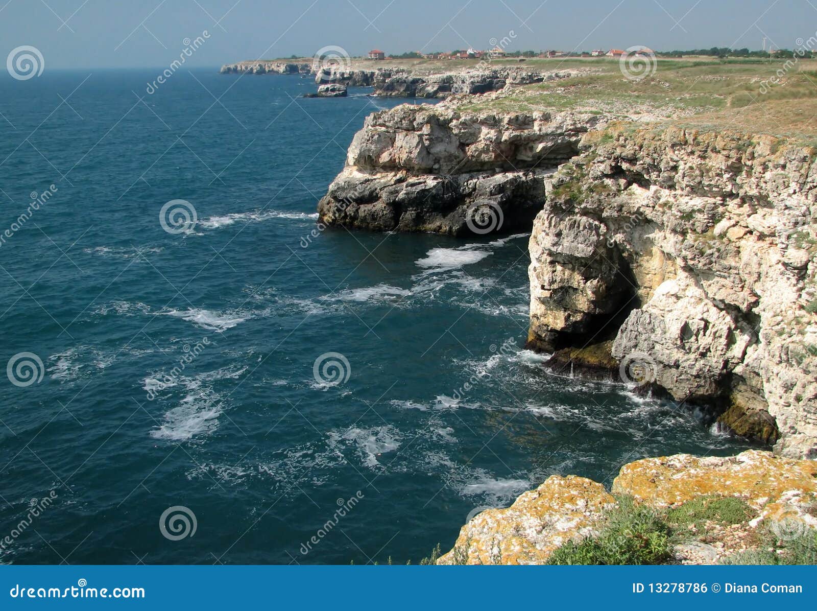 Sea cliff stock photo. Image of black, europe, marin - 13278786