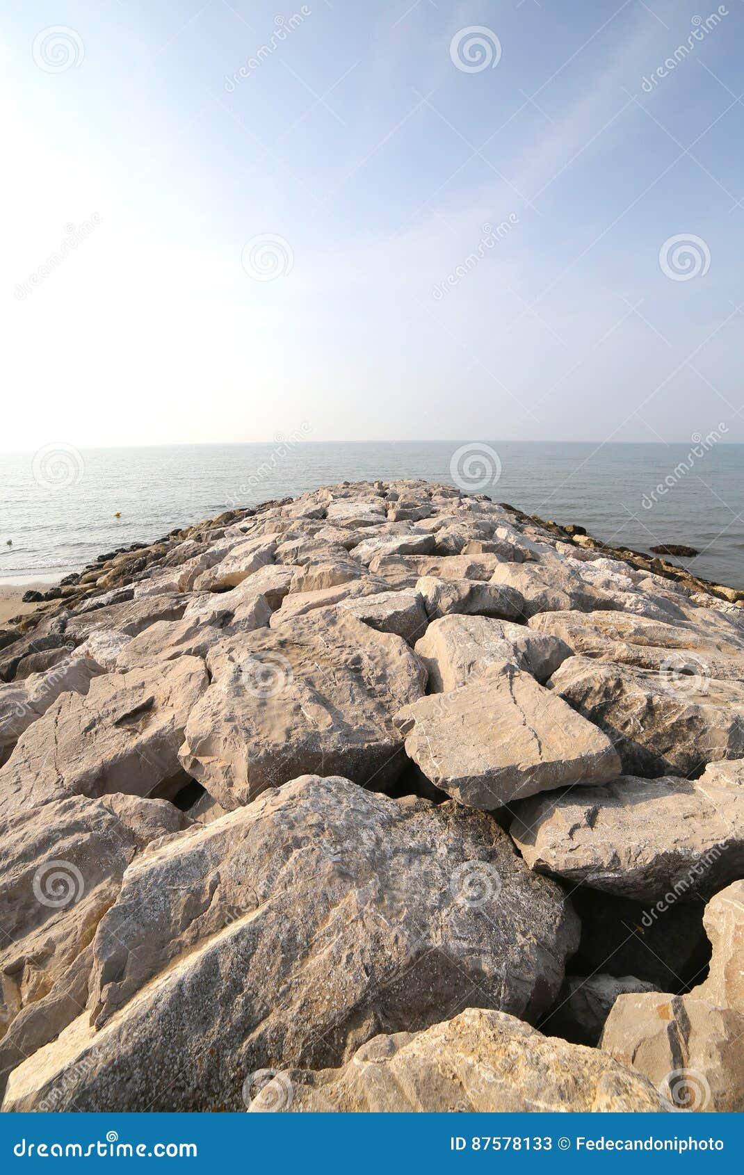Sea Cliff with Fisheye Lens Effect Stock Image - Image of fish, ocean ...