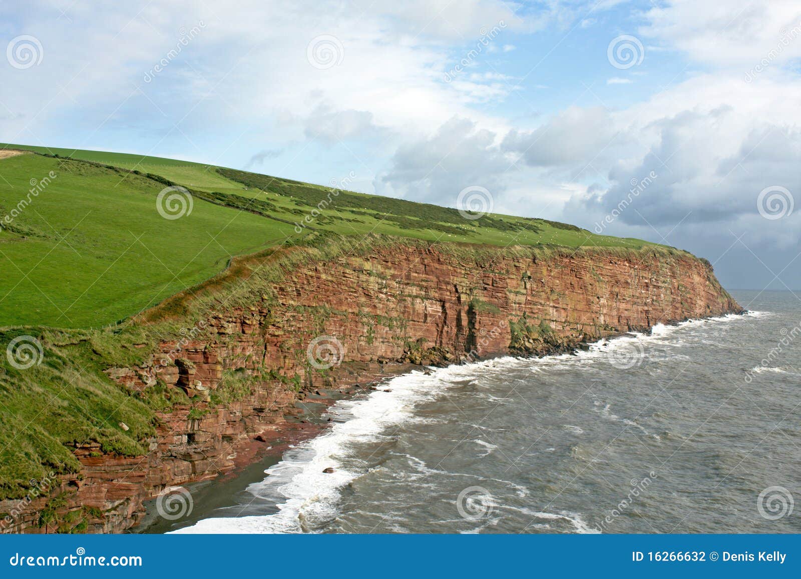 Sea Cliffs in Cumbria, England Stock Photo - Image of seaside, nature ...