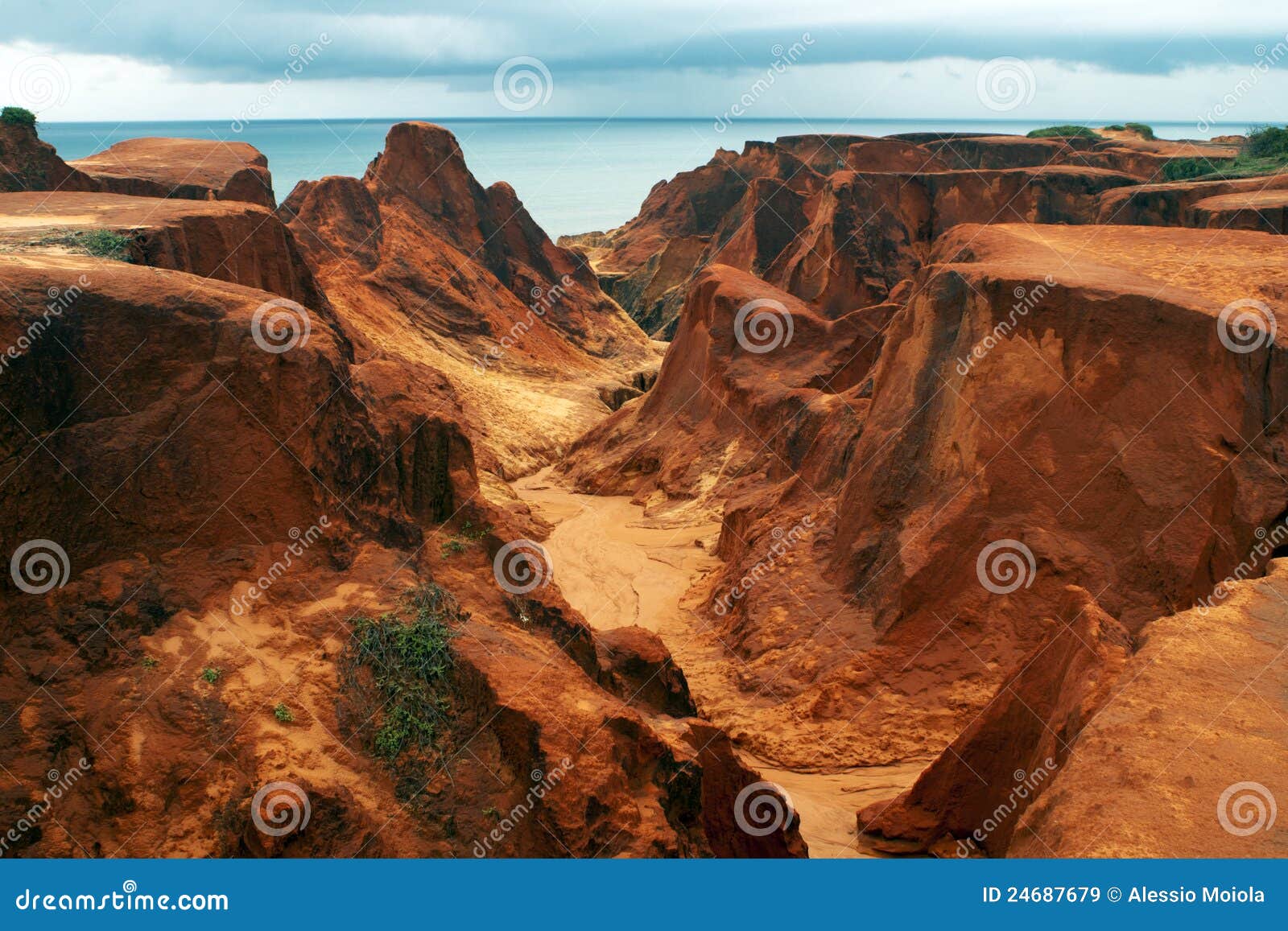 Sea cliffs of Morro Branco stock image. Image of outdoors - 24687679