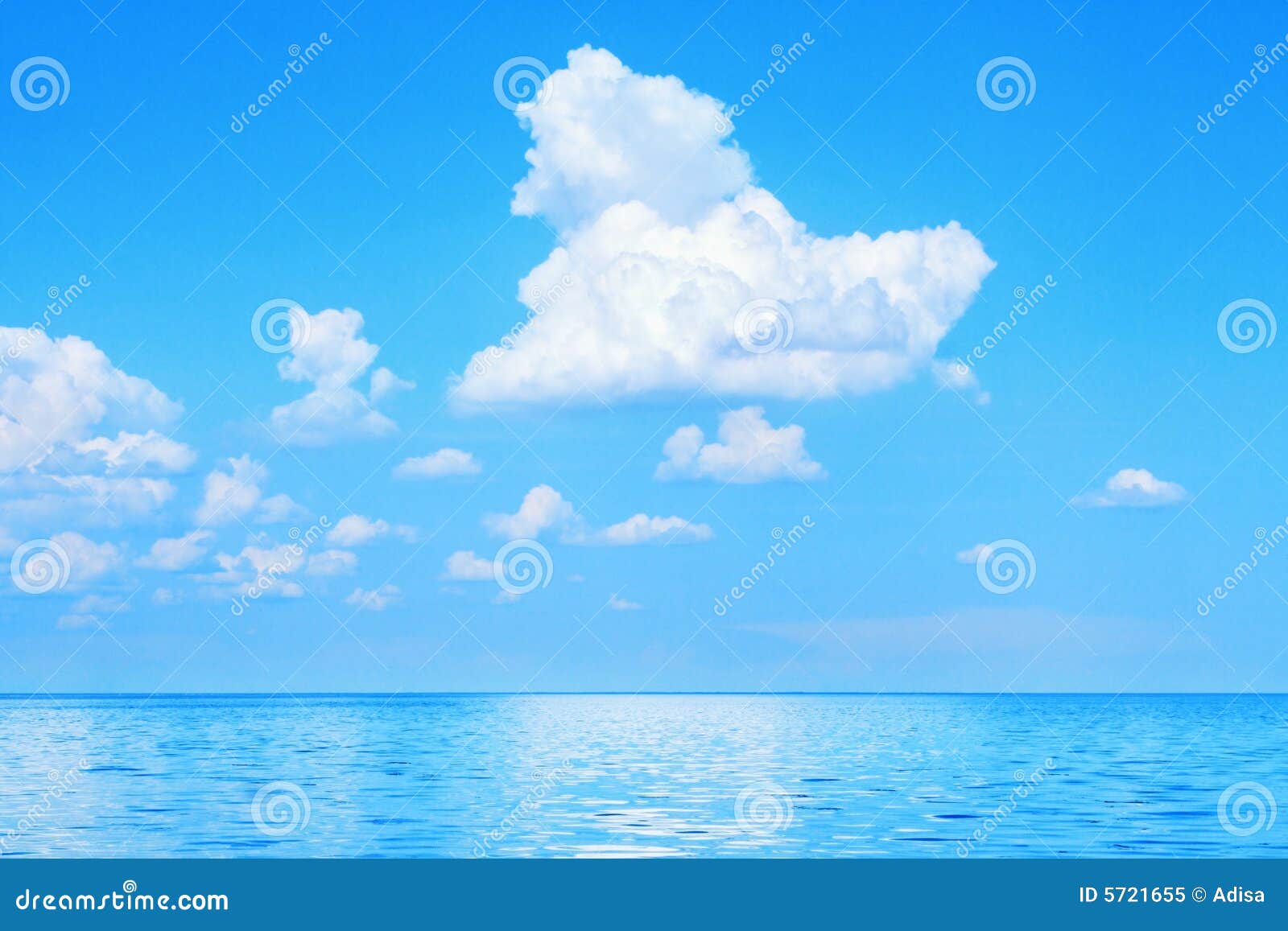 Sea and clouds stock image. Image of scenery, lake, ripple - 5721655