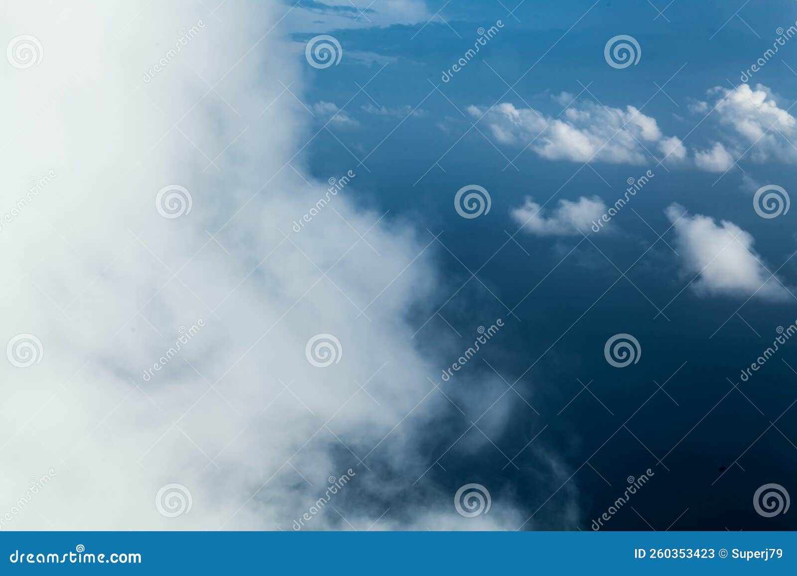 Unpredictable Sea of Clouds of Different Shapes in the Sky Stock Image ...