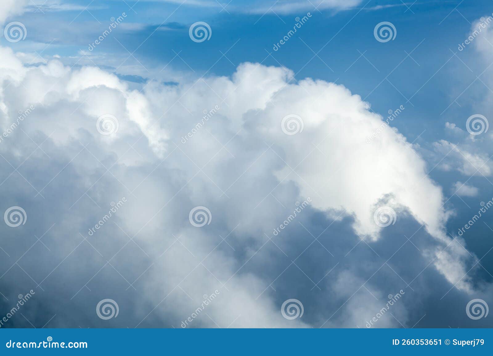 Unpredictable Sea of Clouds of Different Shapes in the Sky Stock Image ...