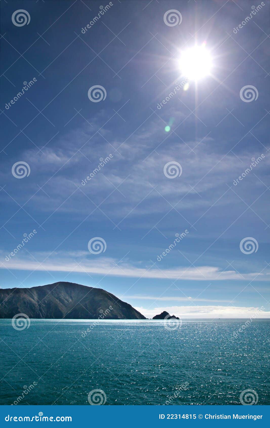 Sea coast with blue sky stock image. Image of pacific - 22314815