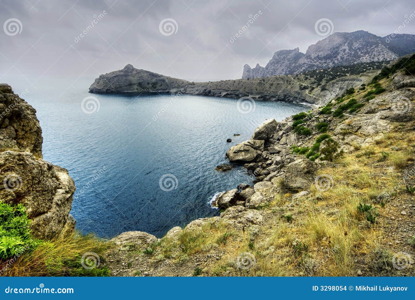 Sea coast in Crimea stock photo. Image of peninsula, blue - 3298054