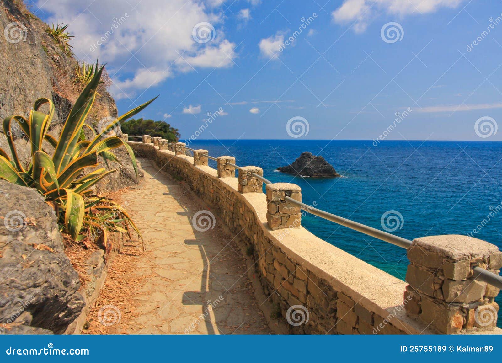 Sea coast path stock image. Image of lagoon, blue, beauty - 25755189