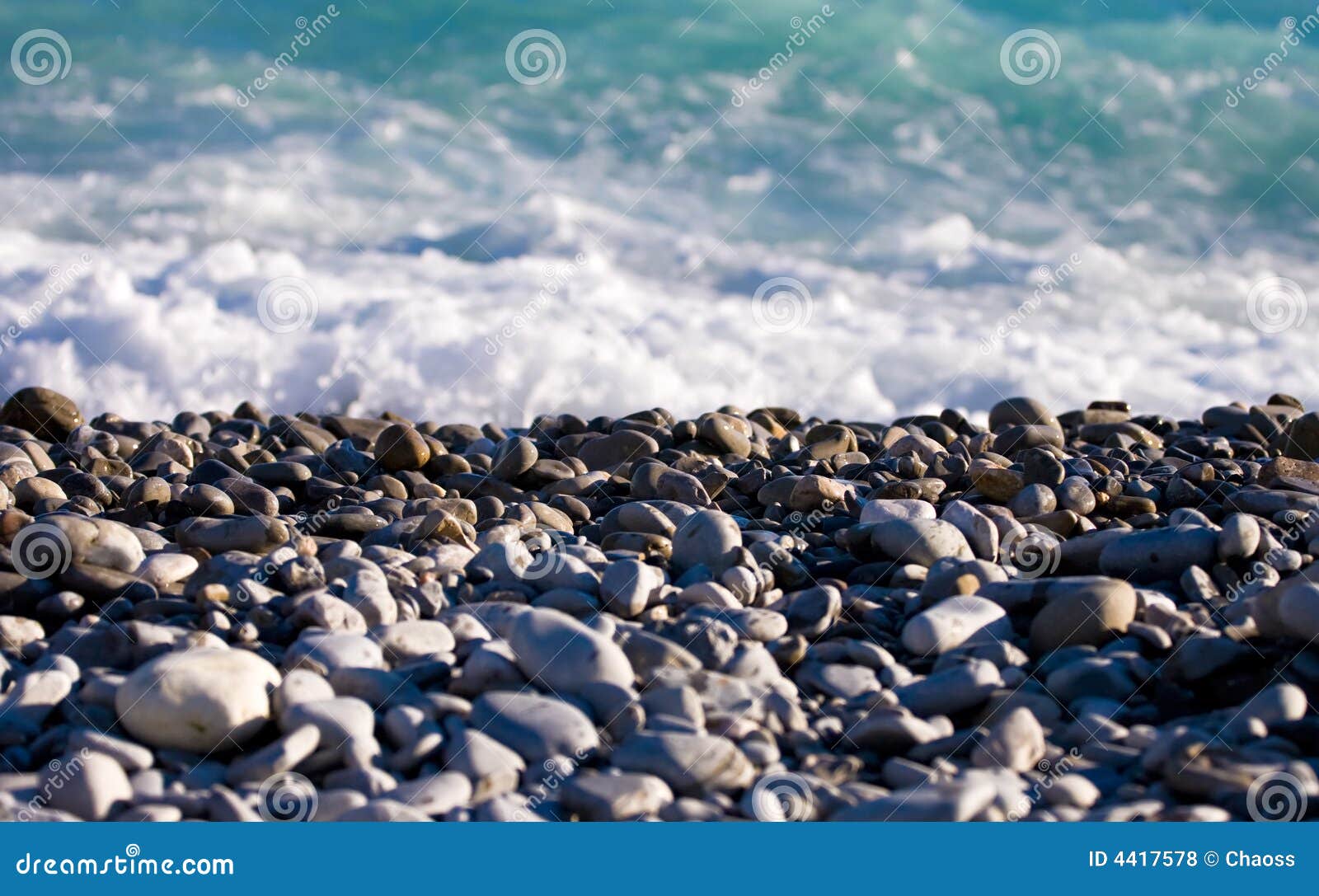Sea coast with pebbles stock photo. Image of scene, pebbles - 4417578