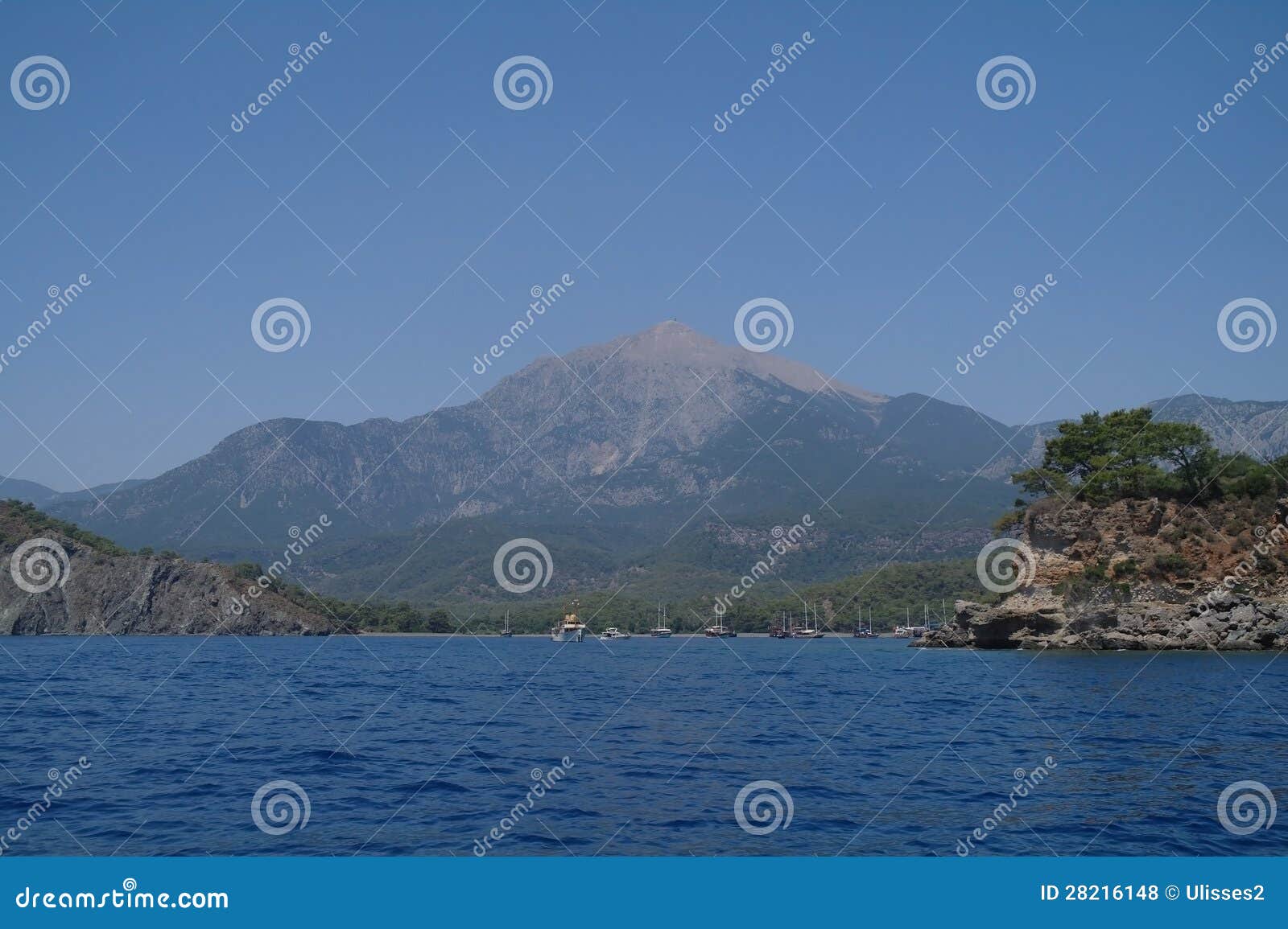 Sea coast,Turkey. stock photo. Image of mediterranean - 28216148