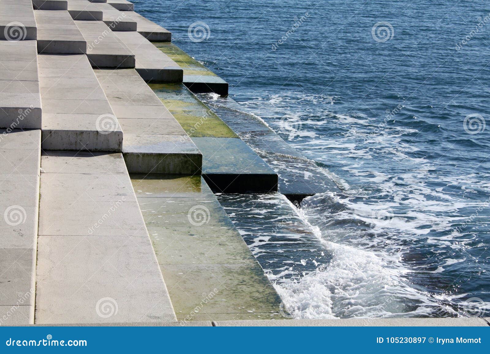 Sea coast in Zadar stock image. Image of summer, zadar - 105230897