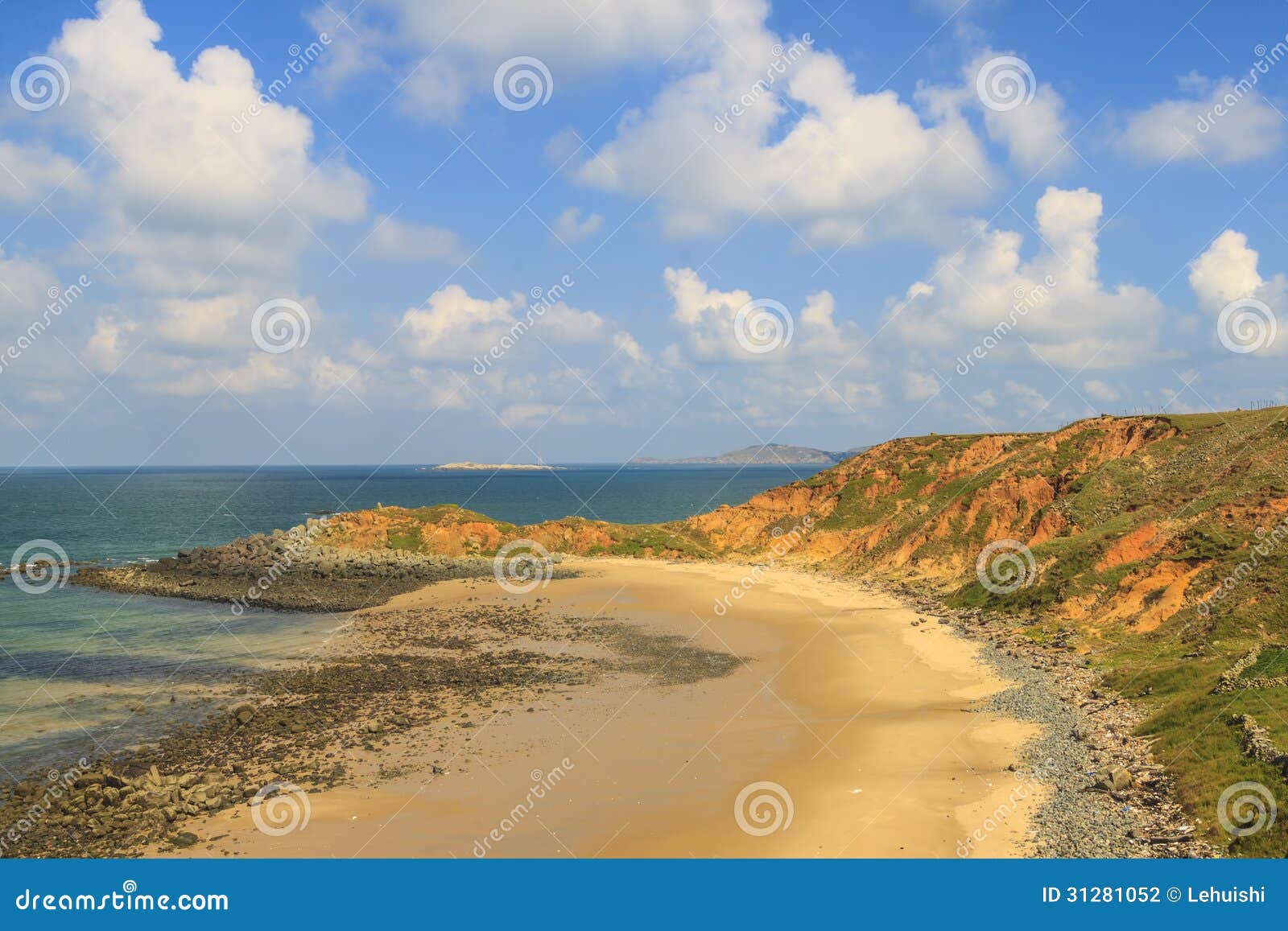 Sea coastline stock photo. Image of horizon, place, cloud - 31281052