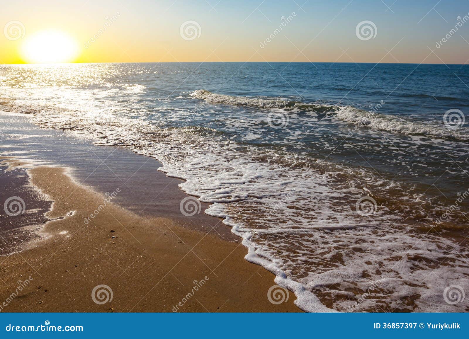 Sea Coastline at the Sunset Stock Image - Image of coast, sand: 36857397
