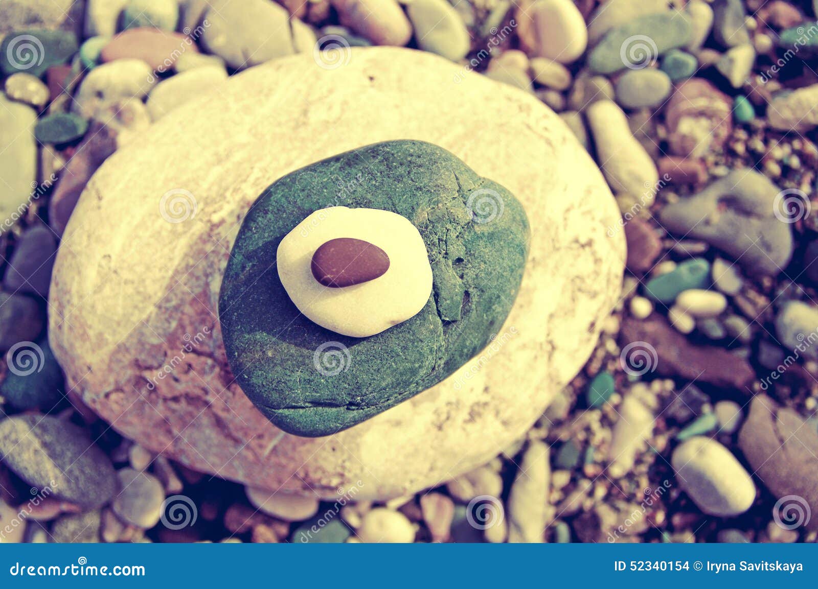 Sea color pebble stock photo. Image of closeup, geology - 52340154