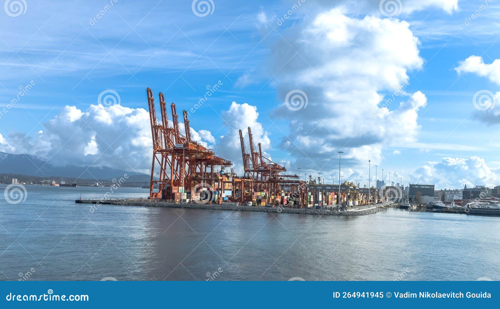 Sea Container terminal editorial image. Image of outdoor - 264941945