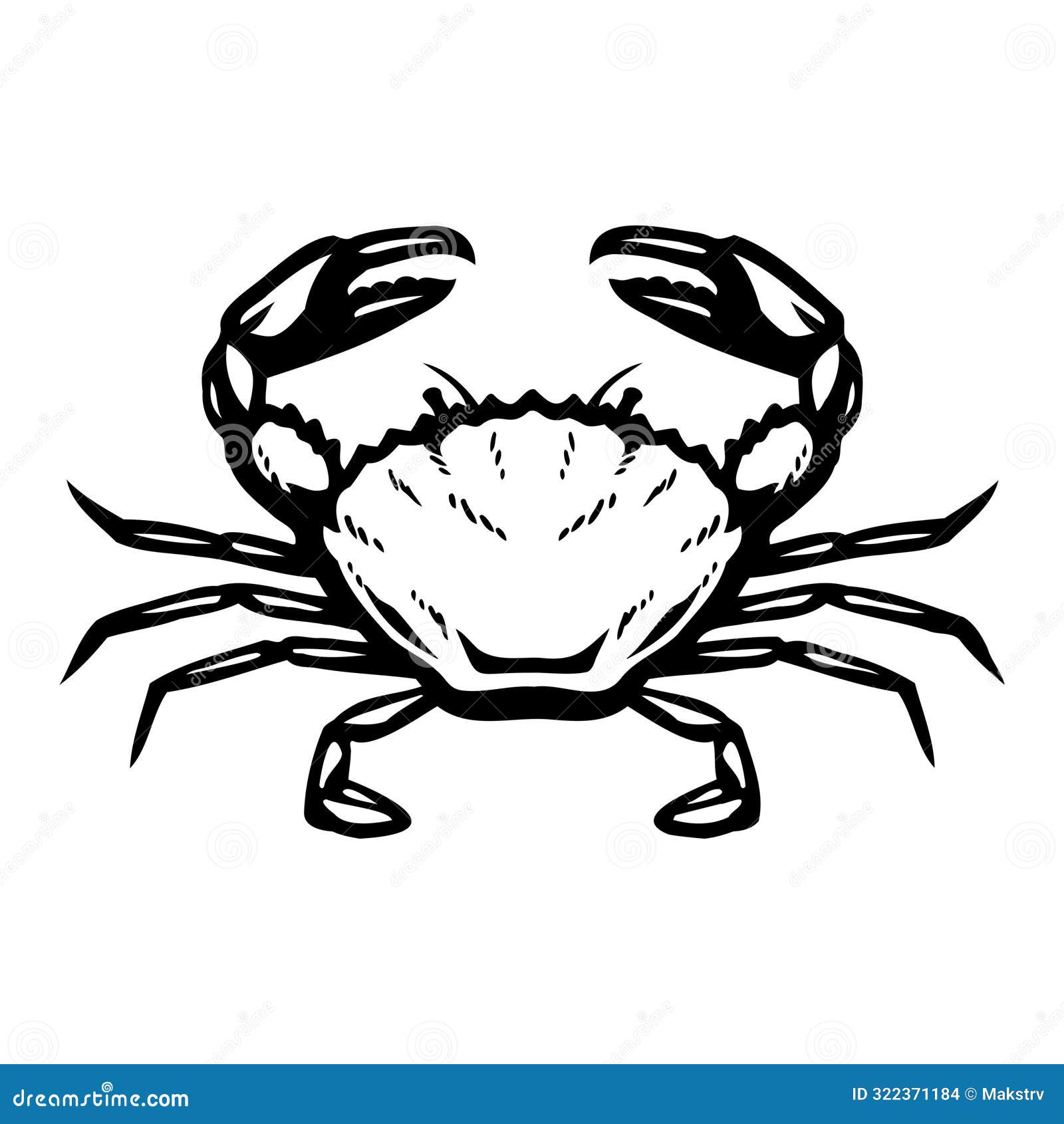 Crab. Seafood Shop Logo, Sign Board, Restaurant Menu Vector ...