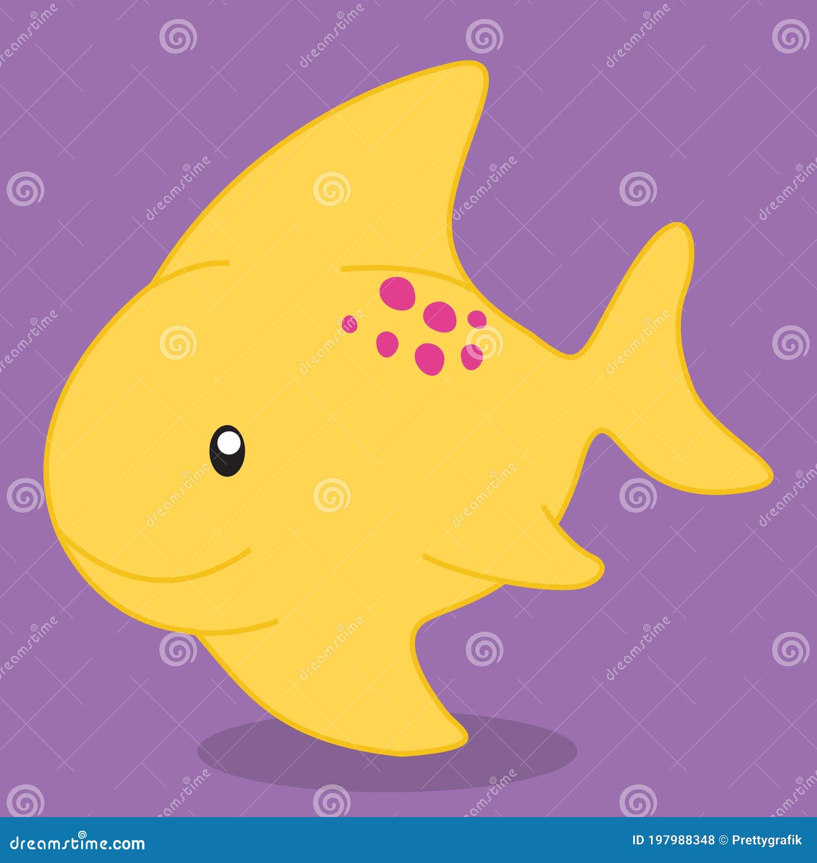 Sea Creatures Angelfish Yellow 09 Stock Vector - Illustration of yellow ...